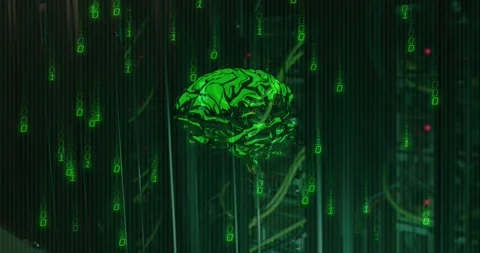 Animation of data processing and digital... | Stock Video | Pond5