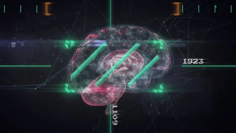 Animation of data processing and digital... | Stock Video | Pond5