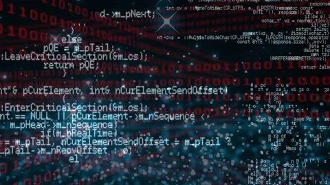 Animation of data processing and dots of... | Stock Video | Pond5