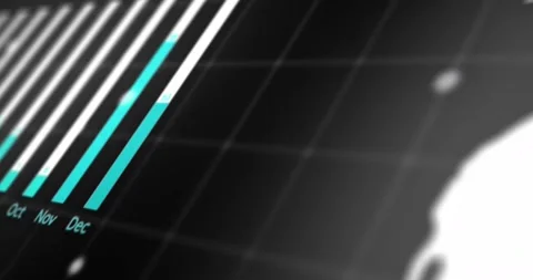 Animation of data processing and grid on... | Stock Video | Pond5