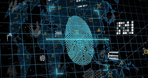 Animation of data processing and scannin... | Stock Video | Pond5