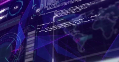 Animation of data processing and shapes ... | Stock Video | Pond5