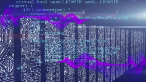 Animation of data processing and shapes ... | Stock Video | Pond5