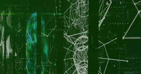 Animation of data processing and shapes ... | Stock Video | Pond5