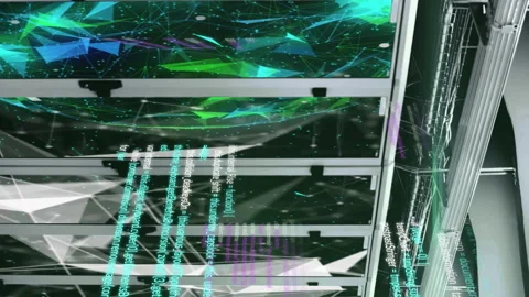 Animation of data processing and shapes ... | Stock Video | Pond5