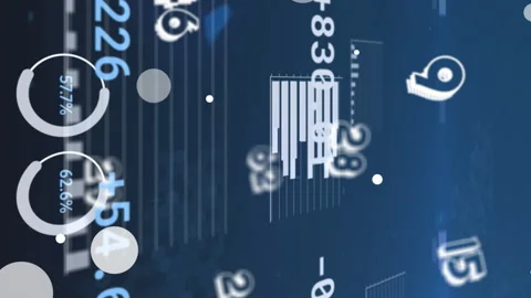 Animation of data processing and spots o... | Stock Video | Pond5