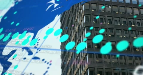 Animation of data processing and world m... | Stock Video | Pond5