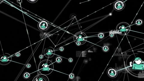 Animation Of Data Processing Network Of Stock Video Pond5