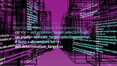 Animation of data processing over digita... | Stock Video | Pond5