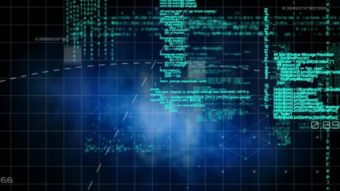 Animation of data processing over grid a... | Stock Video | Pond5