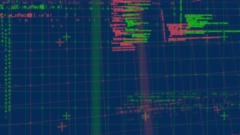 Animation of data processing over grid o... | Stock Video | Pond5