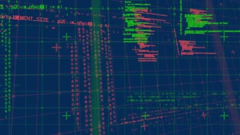 Animation of data processing over grid o... | Stock Video | Pond5