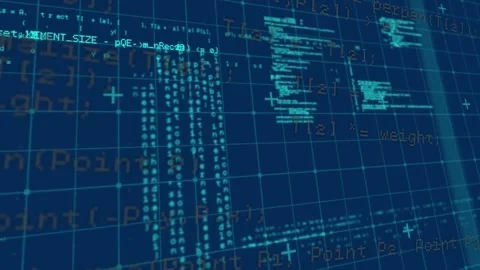 Animation of data processing over grid o... | Stock Video | Pond5