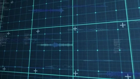 Animation of data processing over grid a... | Stock Video | Pond5