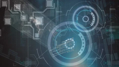 Animation of data processing over scan s... | Stock Video | Pond5