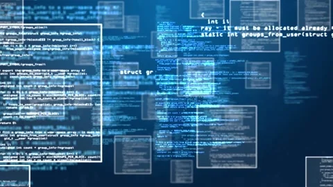 Animation of data processing over screen... | Stock Video | Pond5