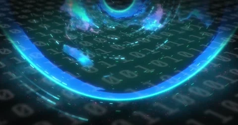 Animation of data processing over world ... | Stock Video | Pond5
