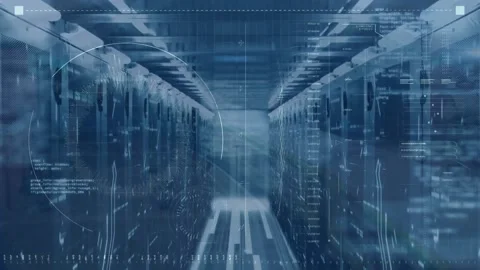 Animation of data processing with scope ... | Stock Video | Pond5