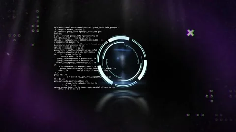 Animation of data processing with scope ... | Stock Video | Pond5