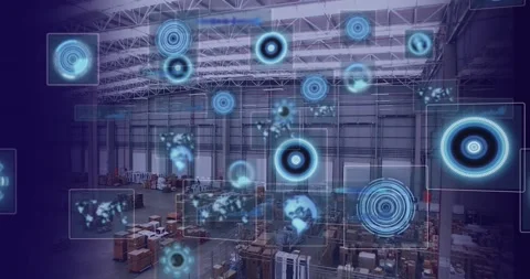 Animation of data processing with scope ... | Stock Video | Pond5