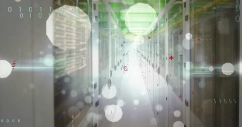 Animation of data processing, symbols, w... | Stock Video | Pond5