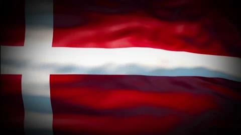 Animation Denmark flag is waving seamles... | Stock Video | Pond5