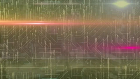 The animation depicts data processing ov... | Stock Video | Pond5