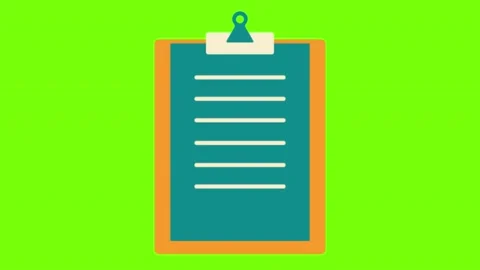 Animation of a desk for notes on a green... | Stock Video | Pond5