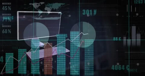 Animation of desktop with keyboard over ... | Stock Video | Pond5