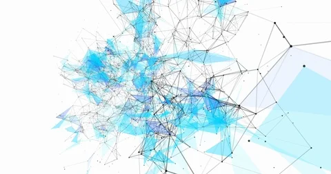 Animation of detailed plexus structure 4... | Stock Video | Pond5