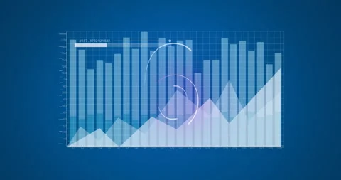 Animation of diagram and countdown over ... | Stock Video | Pond5