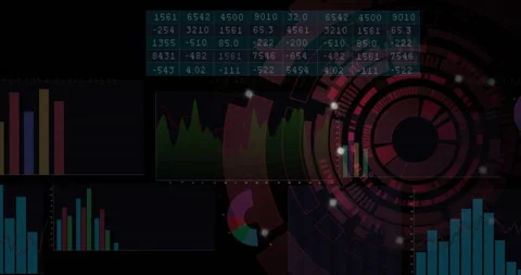 Animation of diagrams and scope scanning... | Stock Video | Pond5