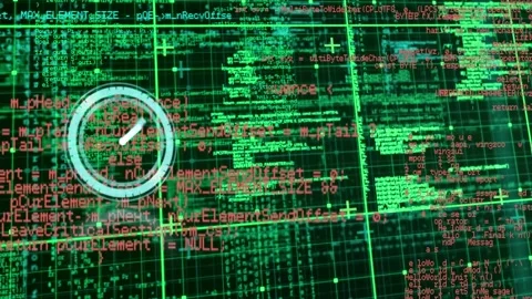 Animation of digital clock and programmi... | Stock Video | Pond5