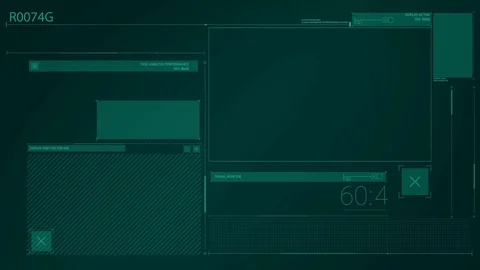 Animation of digital computer interface ... | Stock Video | Pond5