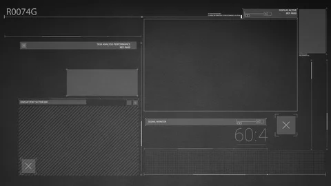 Animation of digital computer interface ... | Stock Video | Pond5