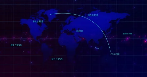 Animation of digital data points connect... | Stock Video | Pond5