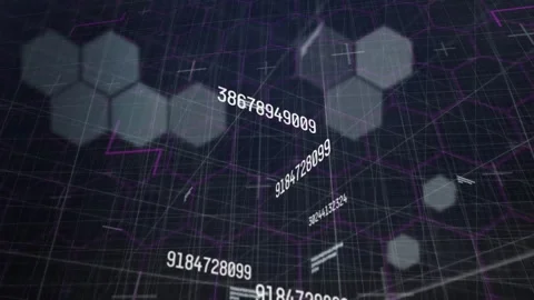 Animation of digital data processing ove... | Stock Video | Pond5