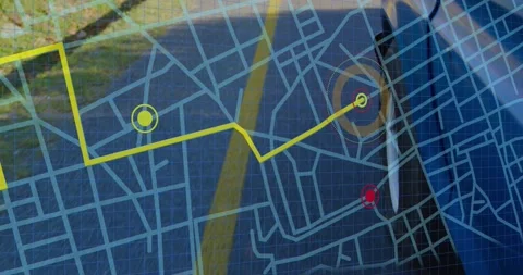 Road Map Animation Stock Video Footage | Royalty Free Road Map ...