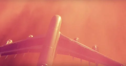 Animation of digital plane over sky with... | Stock Video | Pond5