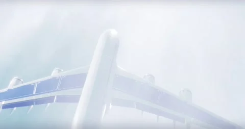 Animation of digital plane over sky with... | Stock Video | Pond5