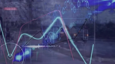 Animation of digital screen with diverse... | Stock Video | Pond5