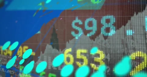 Animation of digital screen with world m... | Stock Video | Pond5