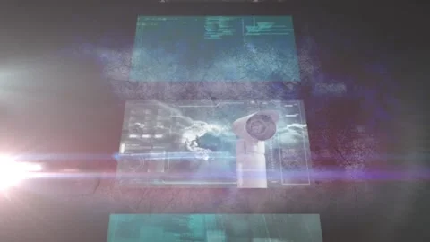 Animation of digital screens and light t... | Stock Video | Pond5