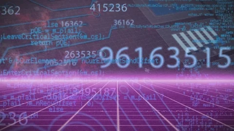 Animation of digital space with integrat... | Stock Video | Pond5