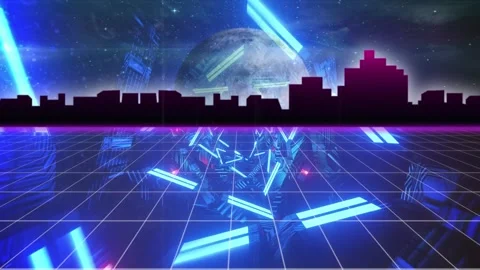 Animation of digital tunnel and globe ov... | Stock Video | Pond5