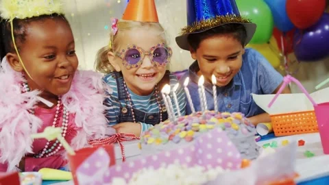 Animation of diverse happy children with... | Stock Video | Pond5