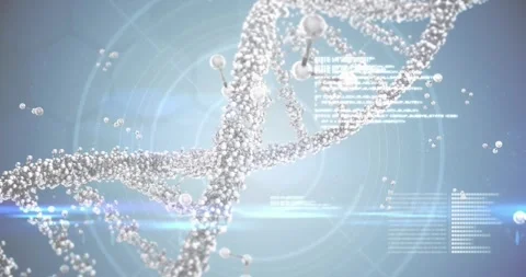 Animation of dna, molecular structures a... | Stock Video | Pond5