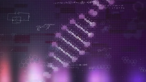 Animation of DNA strain spinning with ma... | Stock Video | Pond5