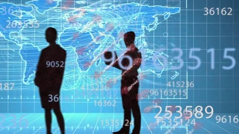 Animation of dna strand and numbers chan... | Stock Video | Pond5