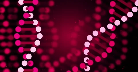Animation of dna strand and virus cells ... | Stock Video | Pond5